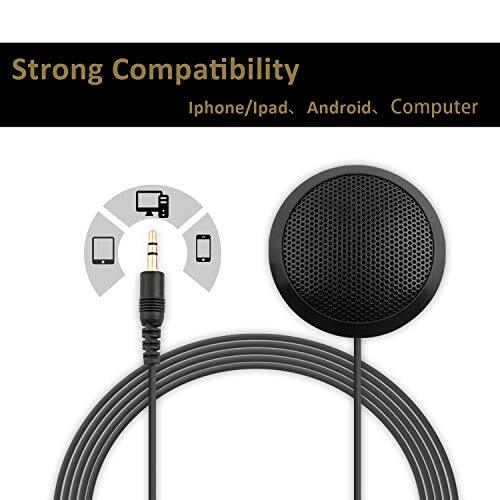 Conference Microphone 3.5mm Desktop Computer Mic for Computer Desktop ...