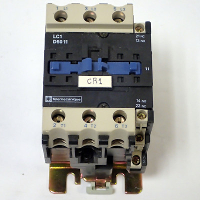 TELEMECANIQUE LC1-D50 11 CONTACTOR w/ LX1DXM6 COIL 60 Hz 220V 80A | eBay