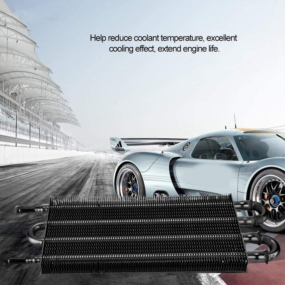 Universal 4 Row Remote Transmission Oil Cooler Auto-Manual Radiator ...