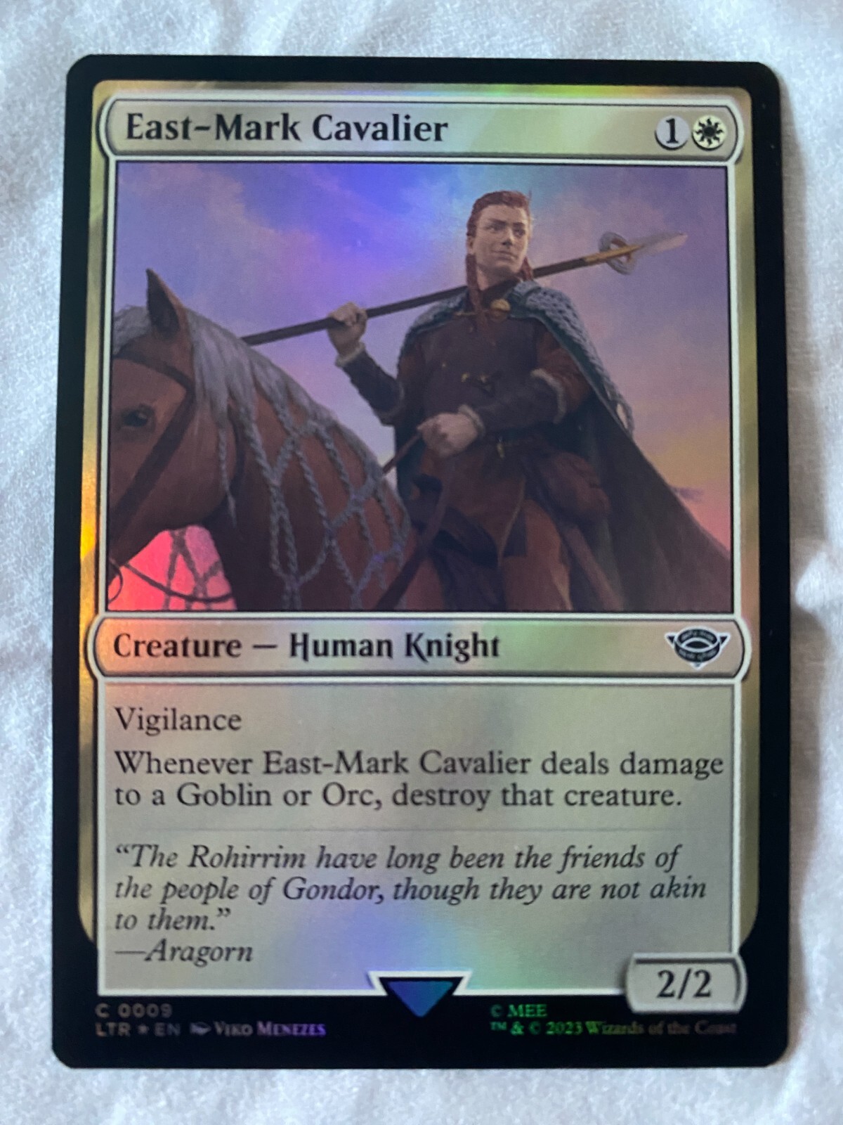 MTG Tales of Middle-Earth LOTR EAST-MARK CAVALIER FOIL #009 NM | eBay