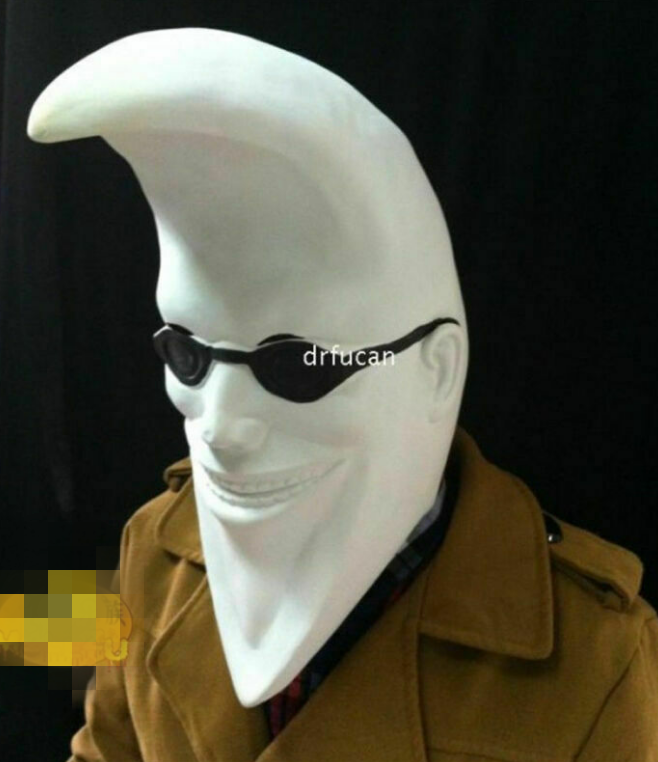Halloween Moon Man Mask Funny Dance Party Latex Masquerade Headgear ...