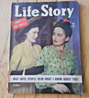May 1943 Vintage Life Story Magazine Two Complete True Novels | eBay
