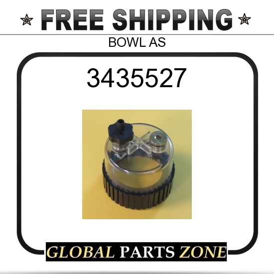 CAT 343-5527 Fuel Water Seperator Sediment Bowl Caterpillar 3435527 for ...