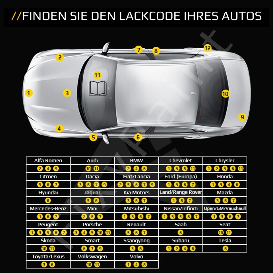 Lackstift für Chevrolet Trax - Black Ice WA501Q Komplettset | eBay