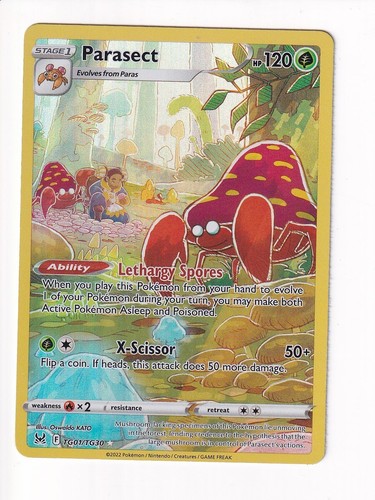 LP - 0089 Parasect TG01/TG30 Lost Origin Holo Pokemon TCG | eBay