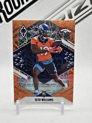 Seth Williams 2021 Phoenix 182 Orange Lazer SP /99 Rookie RC Broncos ...