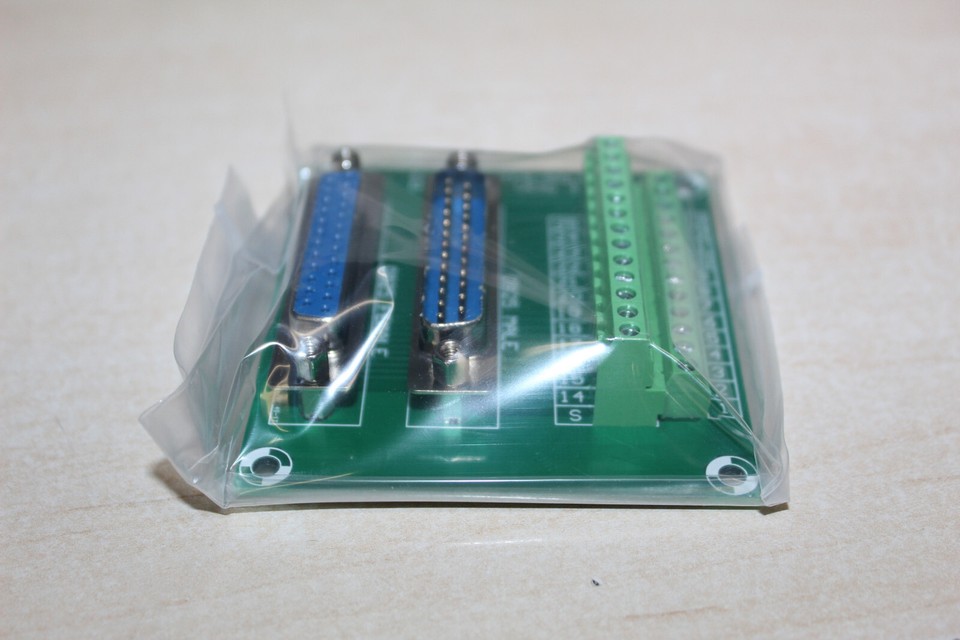 Electronics-Salon DB25 D-SUB DIN Rail Mount Interface Module, Male ...