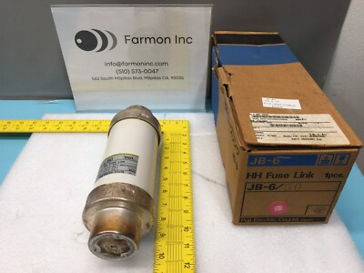 FUJI ELECTRIC JB-6/50 HH FUSE LINK HIGH VOLTAGE POWER, 133780 | eBay