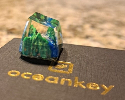 Ocean Key Artisan Keycap- Mountain/Waterfall | eBay