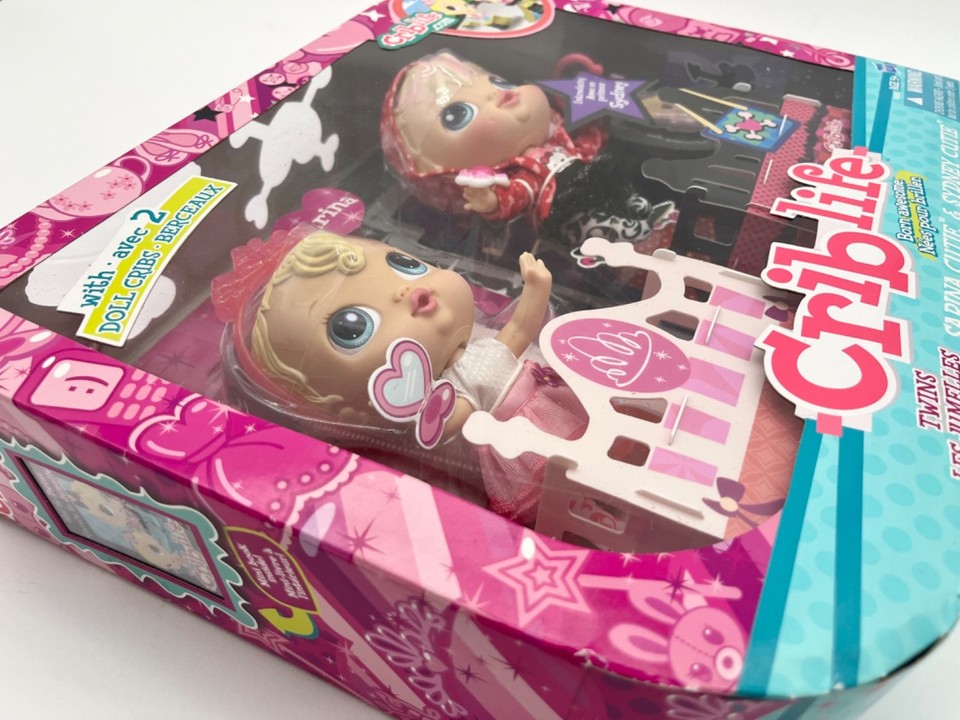 NIB Baby Alive Crib Life Twins Dolls: Sarina & Sydney Cutie Hasbro 2010 ...