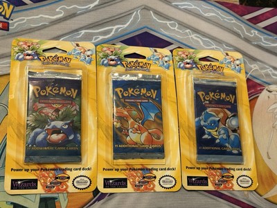 EMPTY 1999 Pokémon Base Set Blister Pack Wrappers Charizard, Venusaur ...