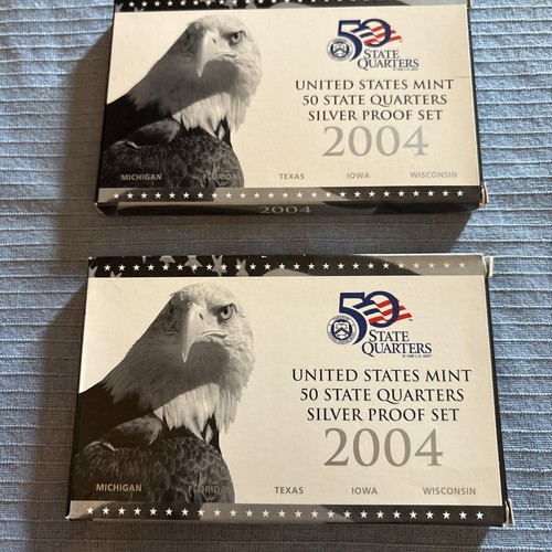 2004 US Mint Silver Quarter Proof Sets Lot Of 2 | eBay