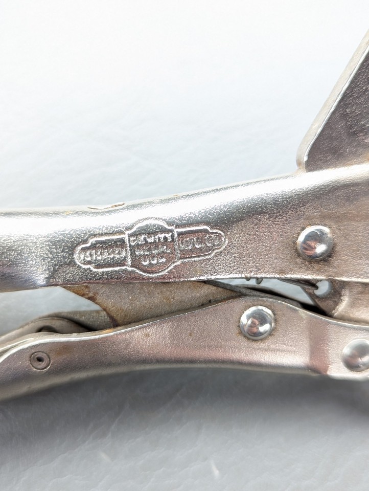 VTG PETERSEN DEWITT VISE GRIP 6” LOCKING C-CLAMP PLIERS w/ SWIVEL PADS ...
