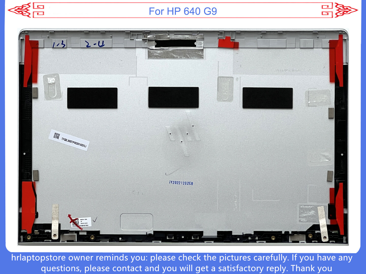 New For HP Probook 640 G9 645 G9 LCD Back Cover Top Case Rear Lid ...