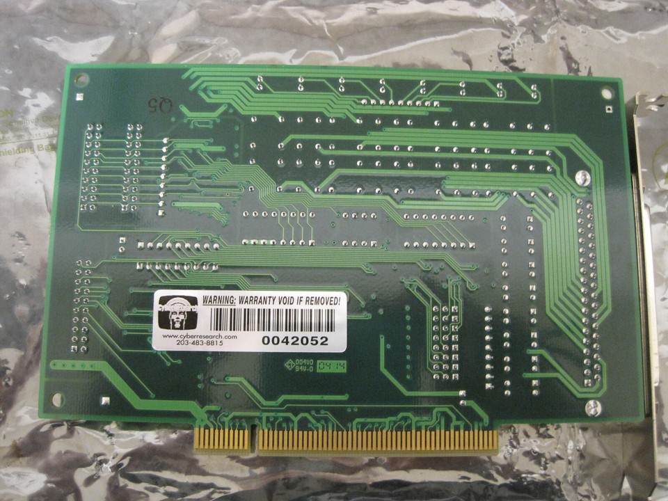 New CyberResearch Inc 0042052 24 Channel 37 Pin Digital I/O PCI Card ...
