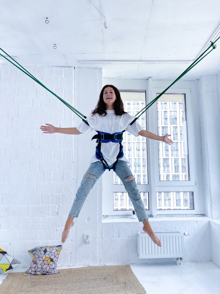 Indoor Bungee Jumping.Home Bungee Playground Set. Summer Camp Outdoor ...