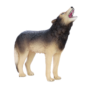 .Mojo WOLF HOWLING wild countryside animals play model figure toy ...