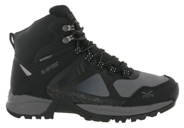 Hi-Tec Psych Mid Walking Boots Mens Waterproof Vegan Friendly Shoes UK7 ...