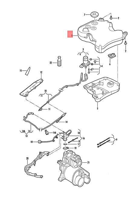 Genuine VW Jetta Syncro VENTO 163 Reduction Agent Tank Plus Heater ...