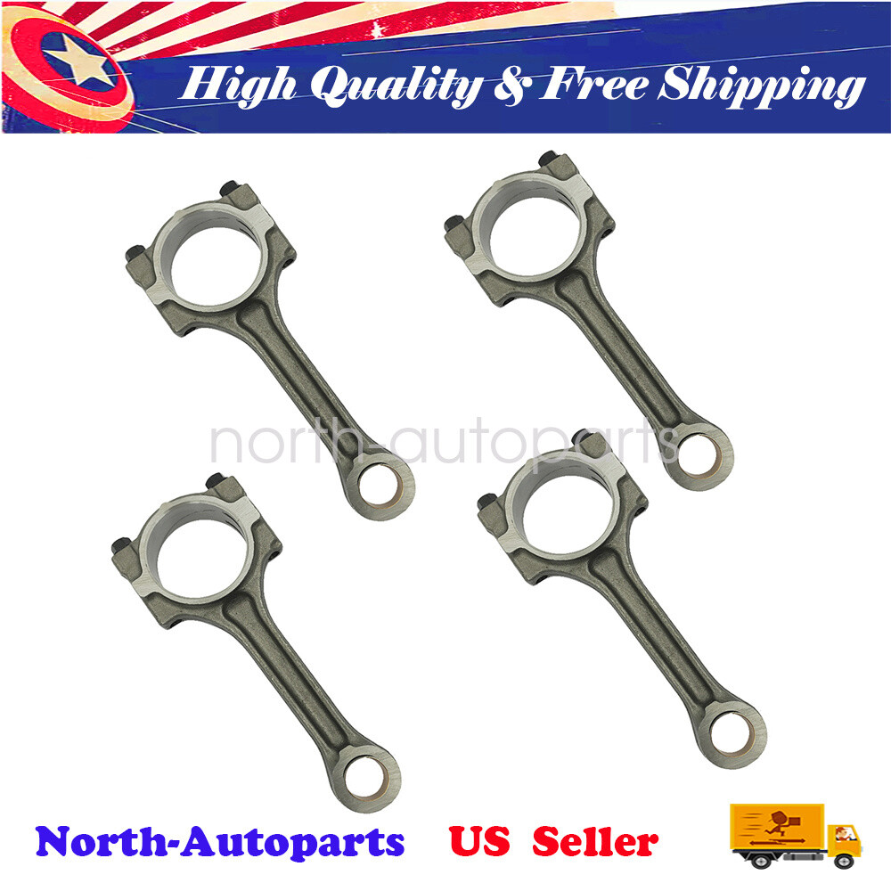 4Pcs New Connecting Rods for 2.4L Chevrolet GMC Buick 2010-16 4 Cyl ...