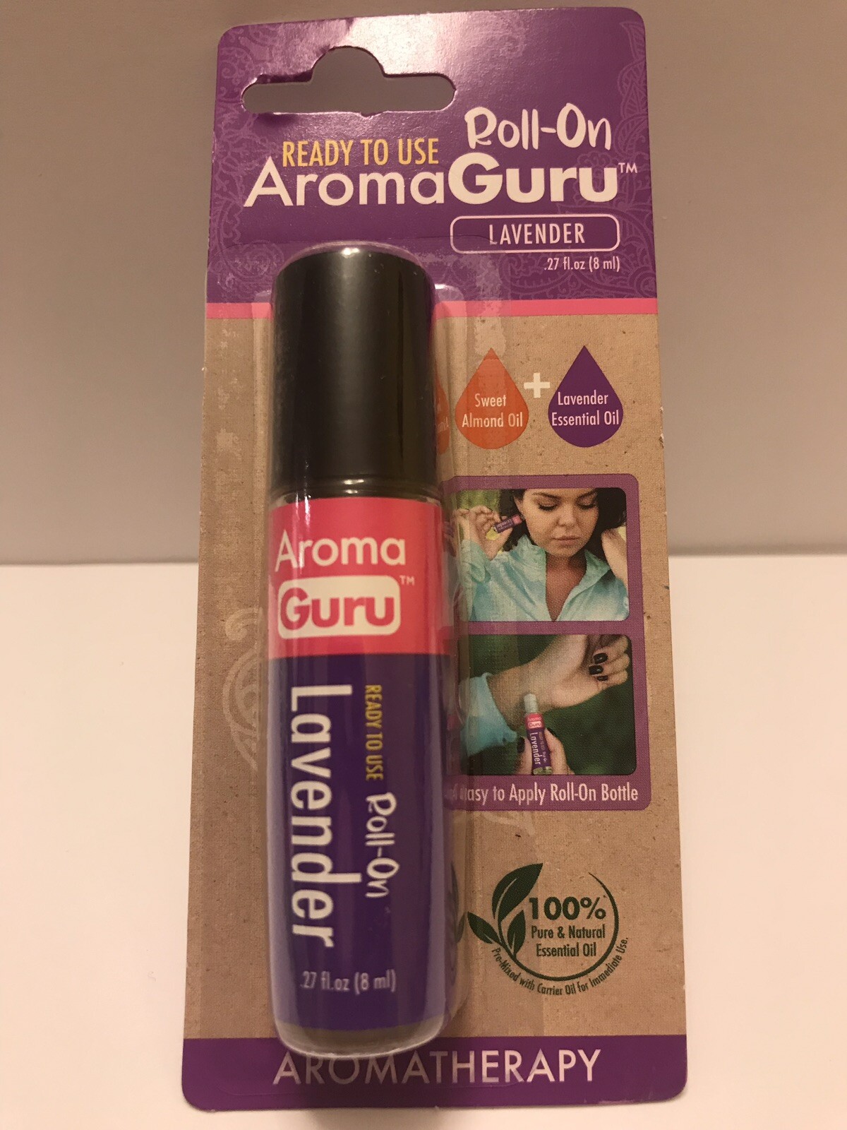 Lavender Essential Oil Aroma Guru Roll On Liquid Brand New | eBay