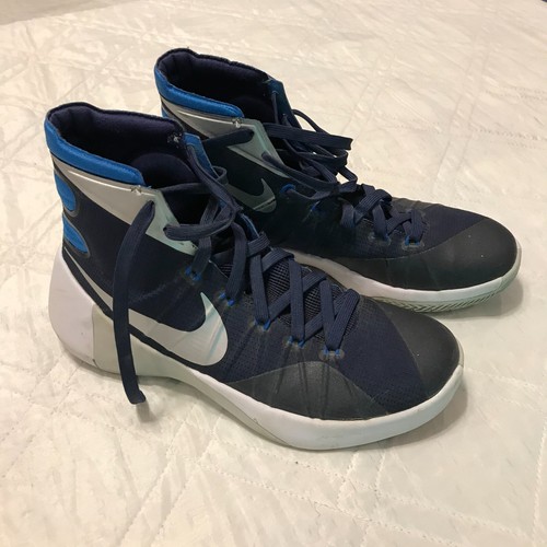 2015 Nike Hyperdunk Zoom Blue High Top size 9.5 | eBay