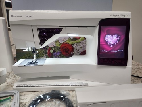 Husqvarna Viking Designer Ruby Royale Sewing and Embroidery Machine | eBay