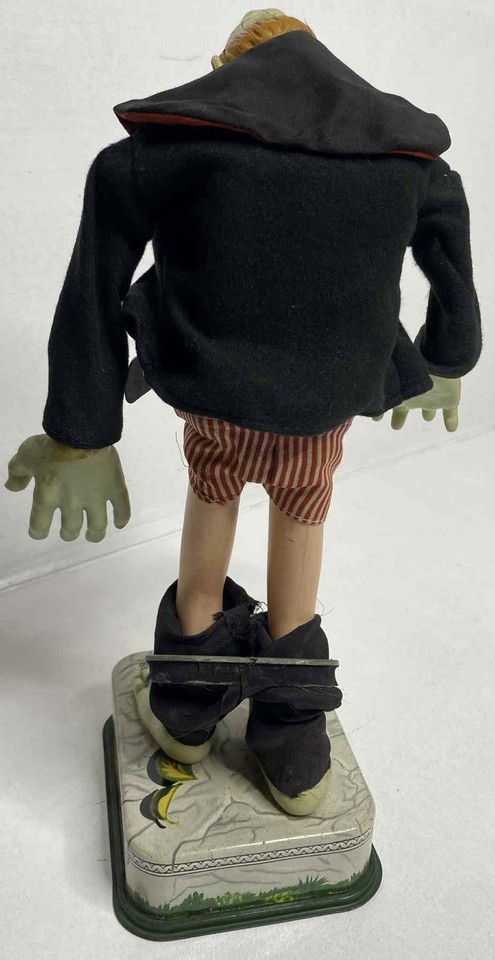 Vtg Frankenstein Blushing Monster Rosko Halloween Tin Toy Japan Not ...