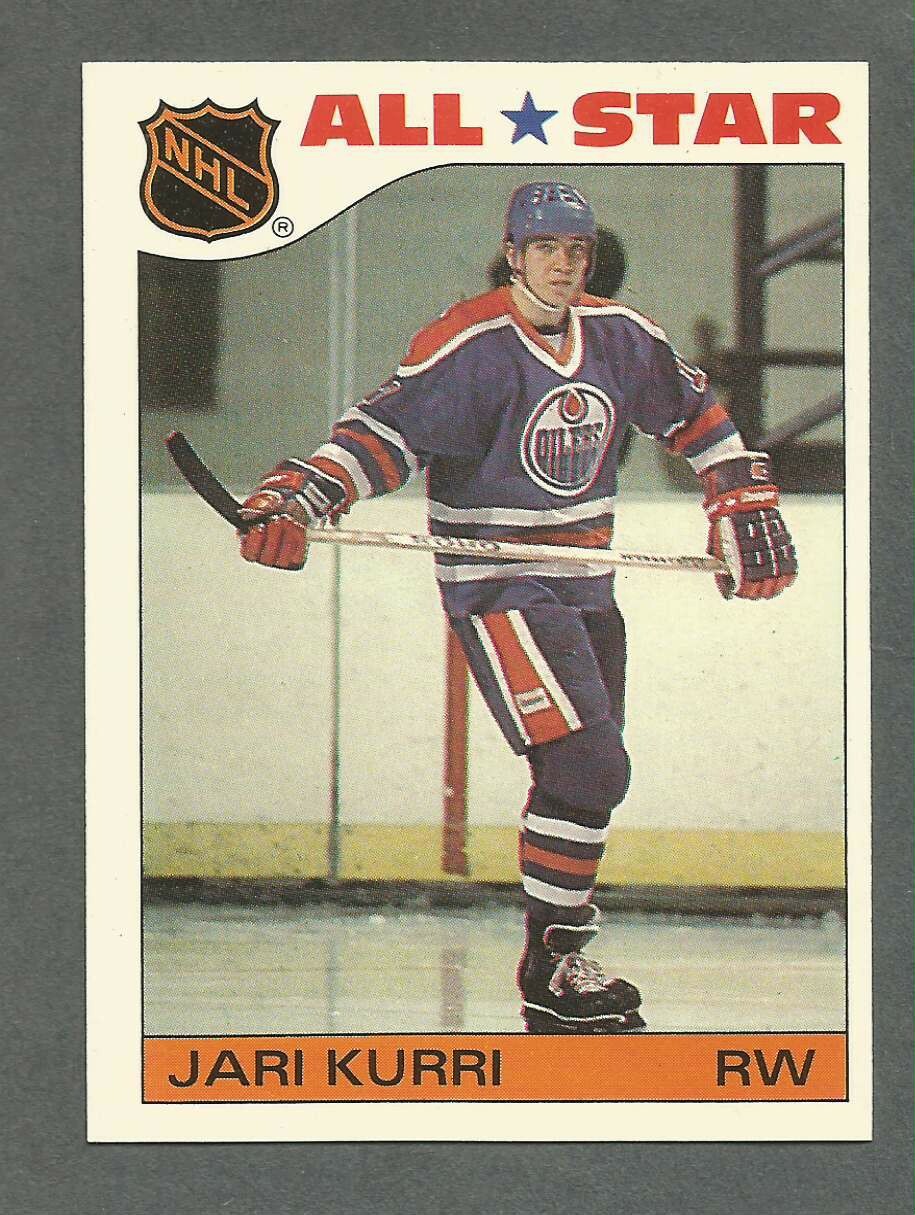 1985-86 Topps Hockey All-Star Sticker Jari Kurri #3 Edmonton Oilers | eBay