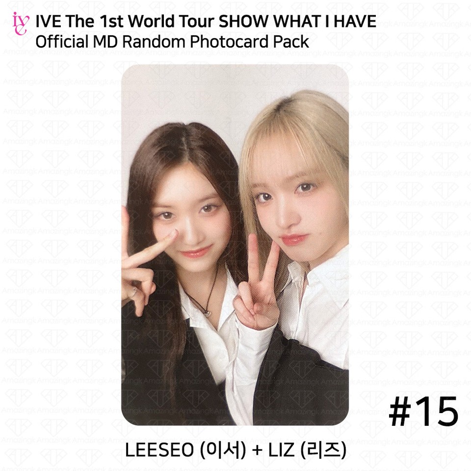 IVE The 1st World Tour SHOW WHAT I HAVE Official Random Photocard Pack ...
