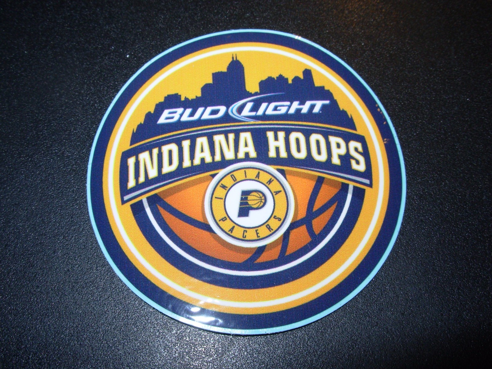 BUD LIGHT Indiana Pacers Basketball Hoops Budweiser STICKER decal beer ...