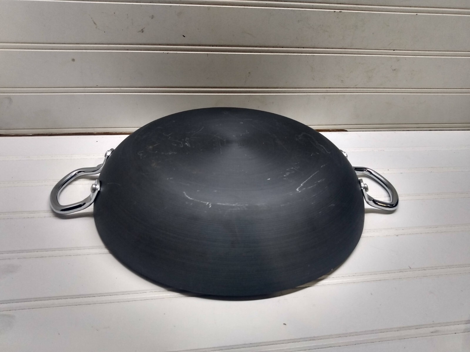 Calphalon Braiser 3 Qt Commercial Anodized Aluminum 10" Skillet Wok Fry ...