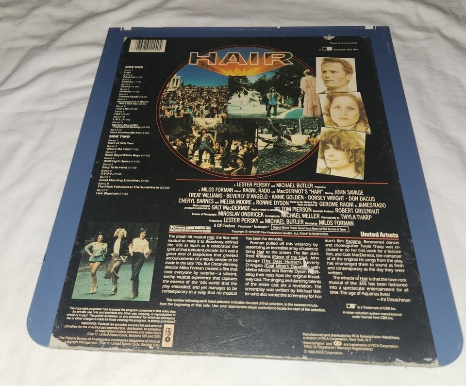 CED VideoDisc Hair | eBay