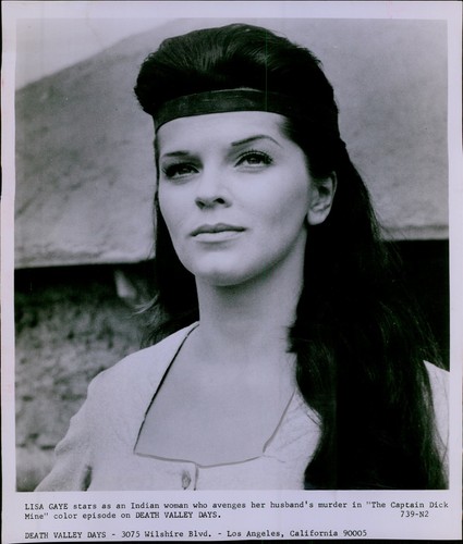 LG870 '65 Original Photo LISA GAYE Death Valley Days Sexy Beautiful ...