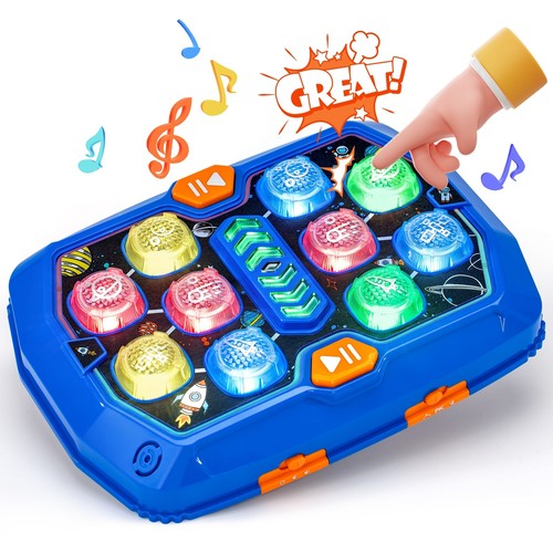 Whack-A-Mole Game Toy w/Sound & Light - STEM Learning for Kids Ages 3-8 ...