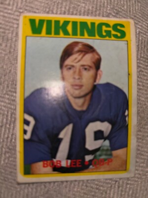 1972 Topps Vikings Bob Lee Football Card #71 | eBay.de