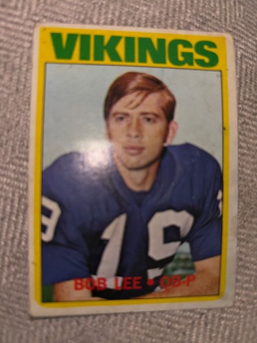 1972 Topps Vikings Bob Lee Football Card #71 | eBay.de