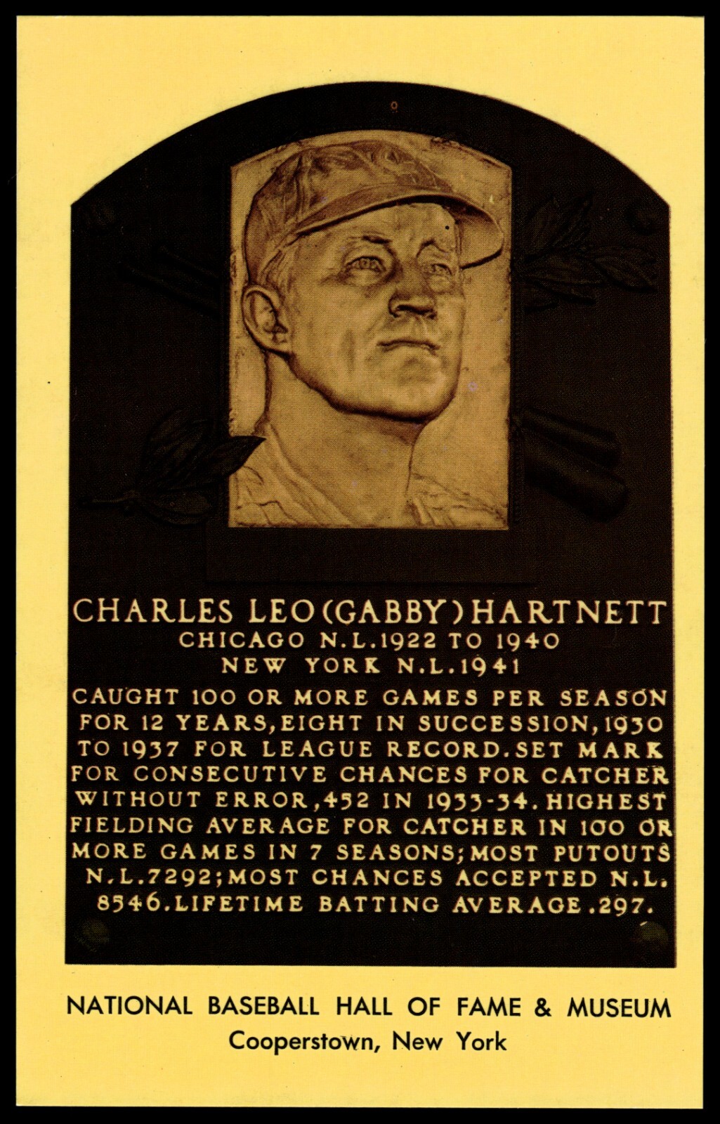 Stanley Raymond Harris Baseball Hall of Fame Postcard Curteichcolor ...