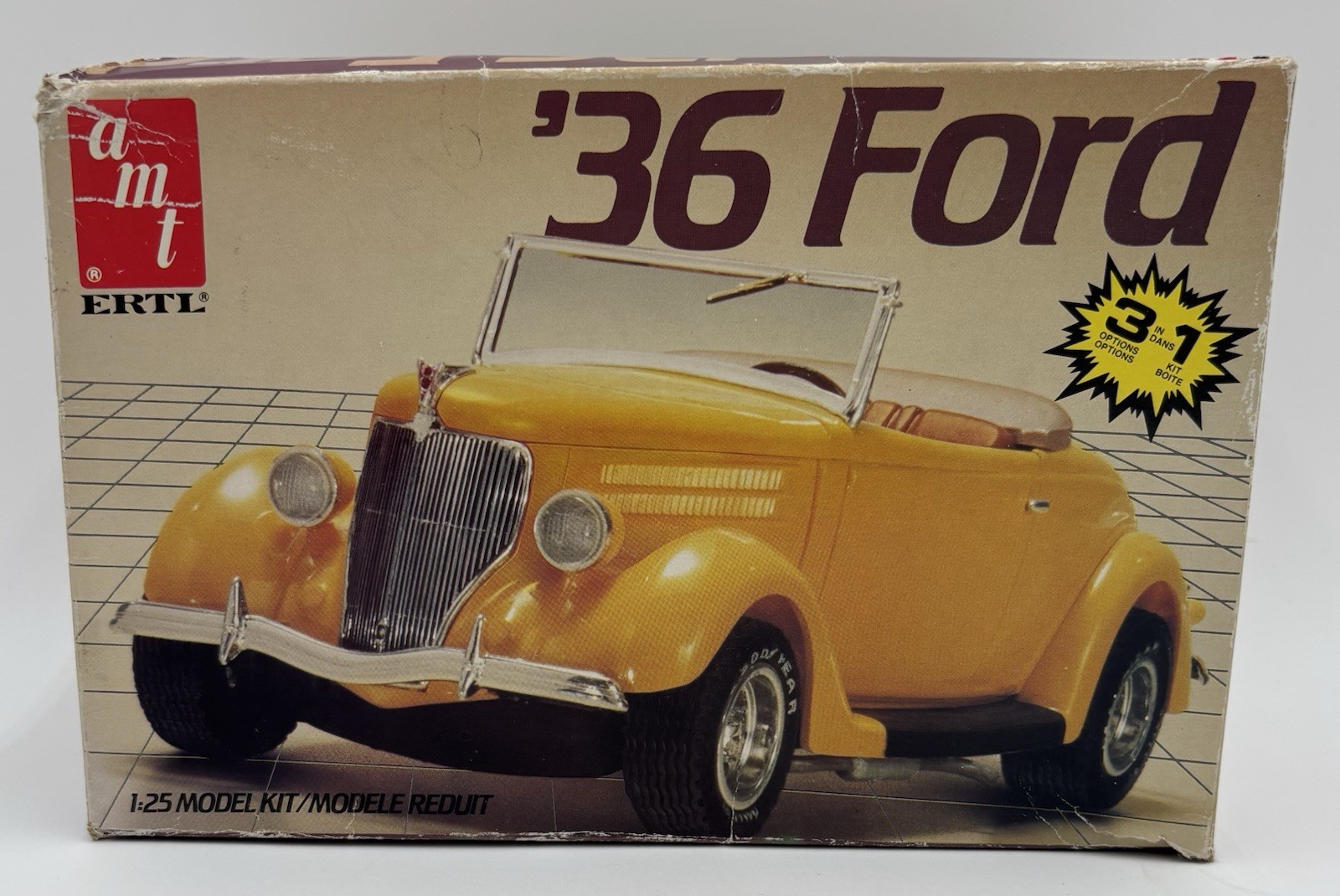 AMT ‘36 Ford 3 ‘n 1 Model 1/25 Scale Kit #6591 - OPEN BOX | eBay