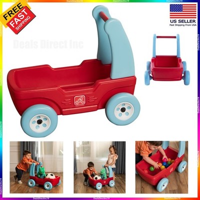 Step2 Walk Around Wagon Cart for Toddlers Kids Push Pull Along Toys ...