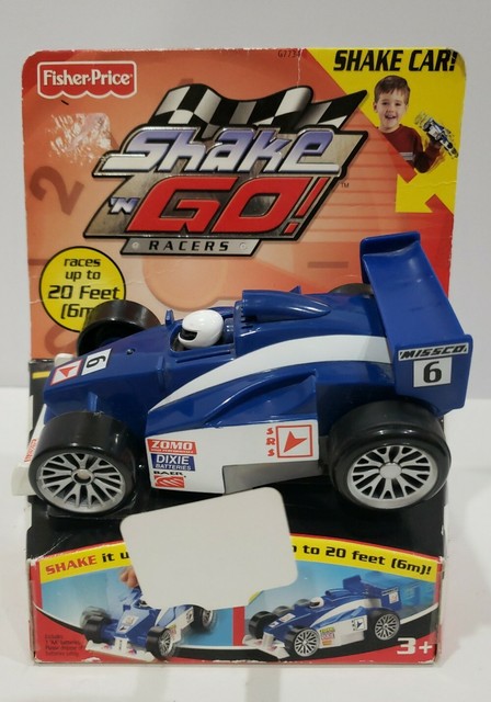 Fisher Shake N Go Racers Rally Car Races up to 20 Feet 2005 Mattel Toy ...