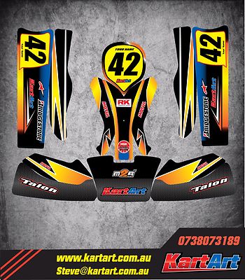 CRG Junior kart new age body KART ART sticker kit SUNRISE STYLE ...