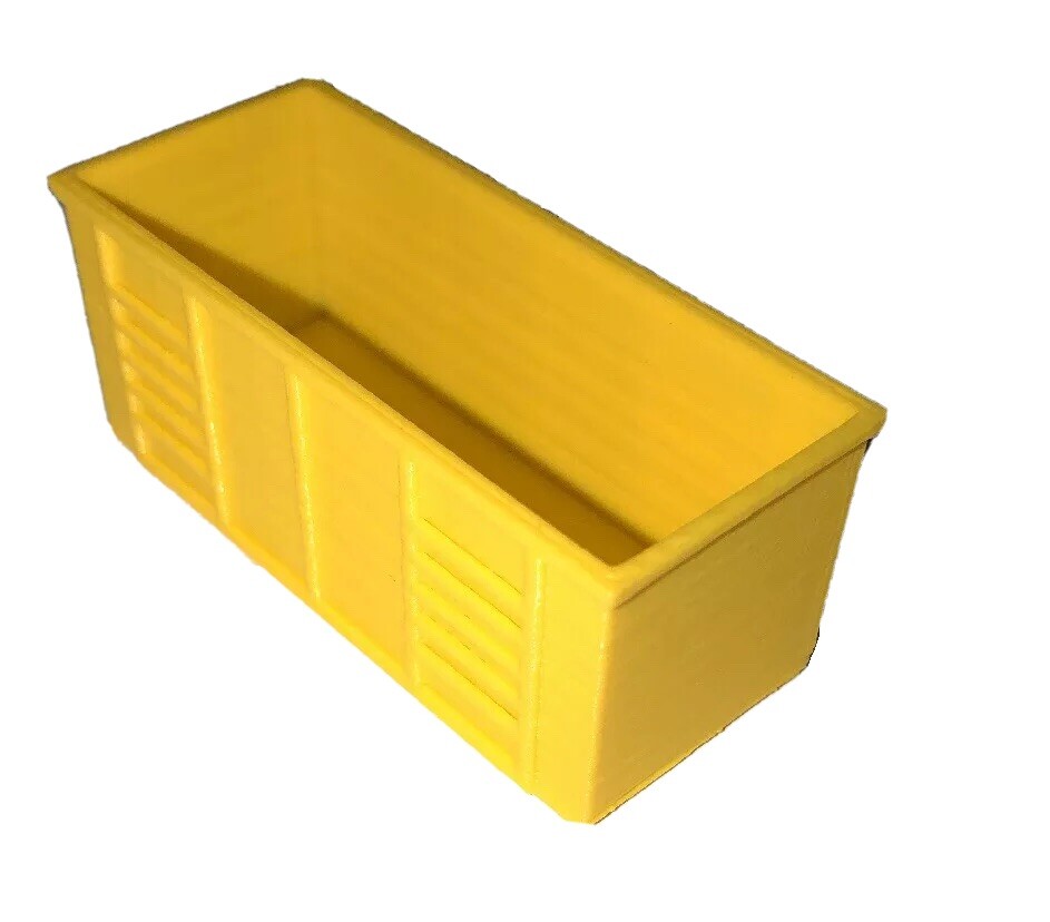 HO Scale Model Railroad Scenery Roll Off Dumpster Yellow | eBay