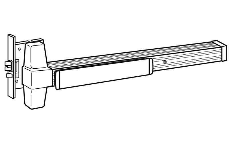 Von Duprin 9975EO 3 US28 Exit Device Satin Aluminum Clear Anodized | eBay