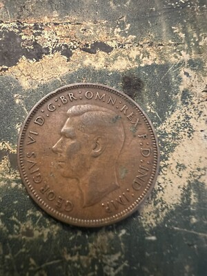 georgivs vi d:g:br:omn:rex One Penny Coin Great Britain 1948 | eBay