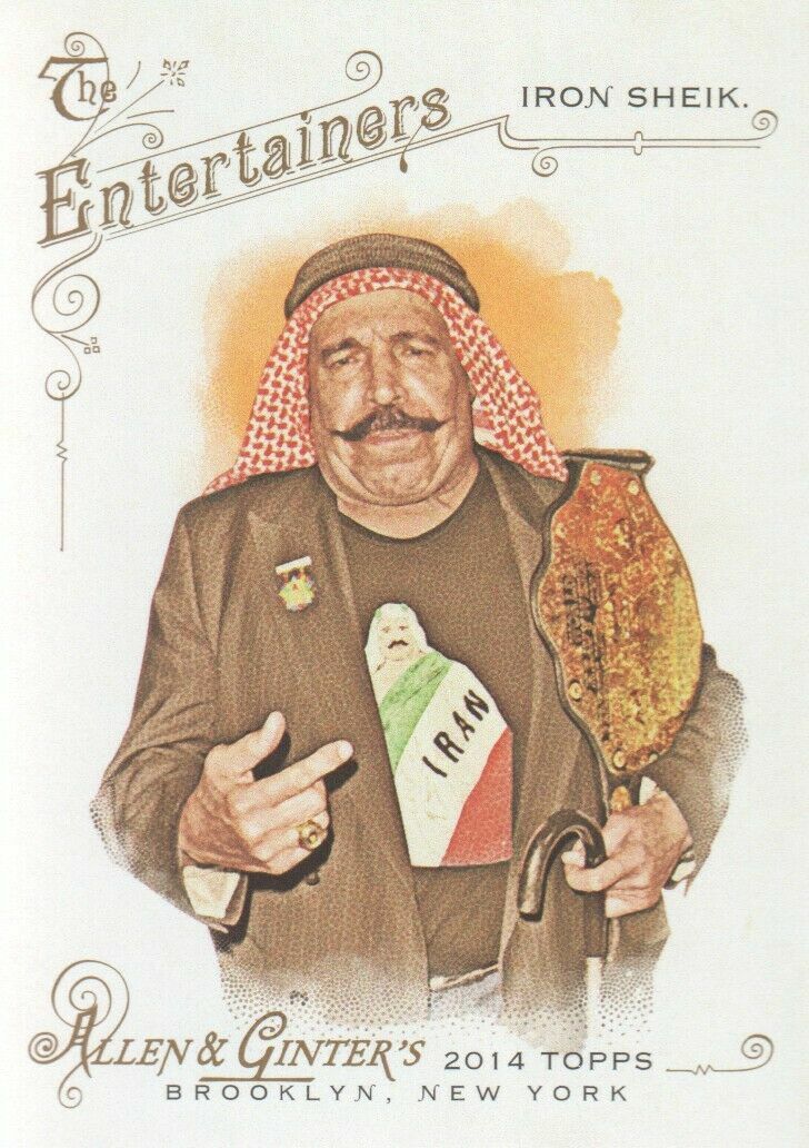 2014 Topps Allen & Ginter's THE IRON SHEIK TRADING CARD #153 - V/Good ...