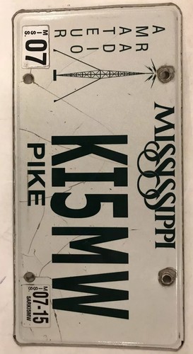 HAM RADIO KI5MW license plate KI MW Amateur Operator Call Sign Signal ...
