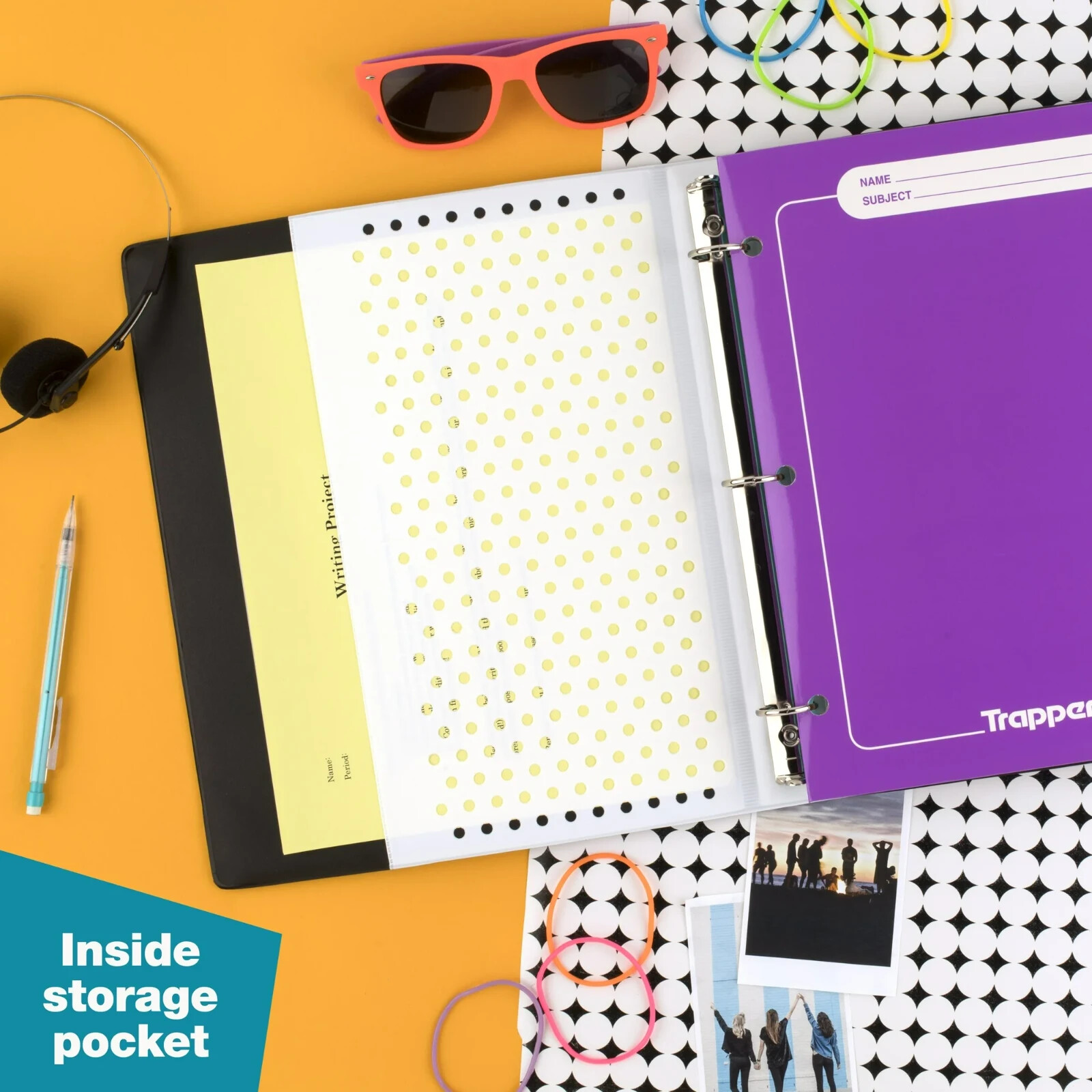 Mead Original Trapper Keeper Retro Portfolio w/Folders | 12 3/16" 1/4 ...