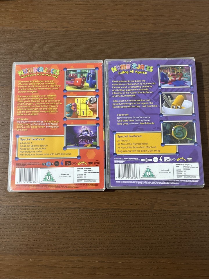 Numberjacks Volume 1 And 2 DVDs | eBay UK