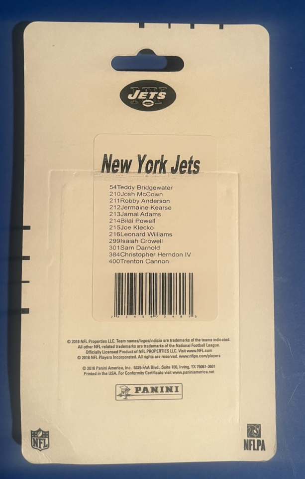 SAM DARNOLD 2018 SEALED DONRUSS NEW YORK JETS FACTORY TEAM SET. NEXT SB ...